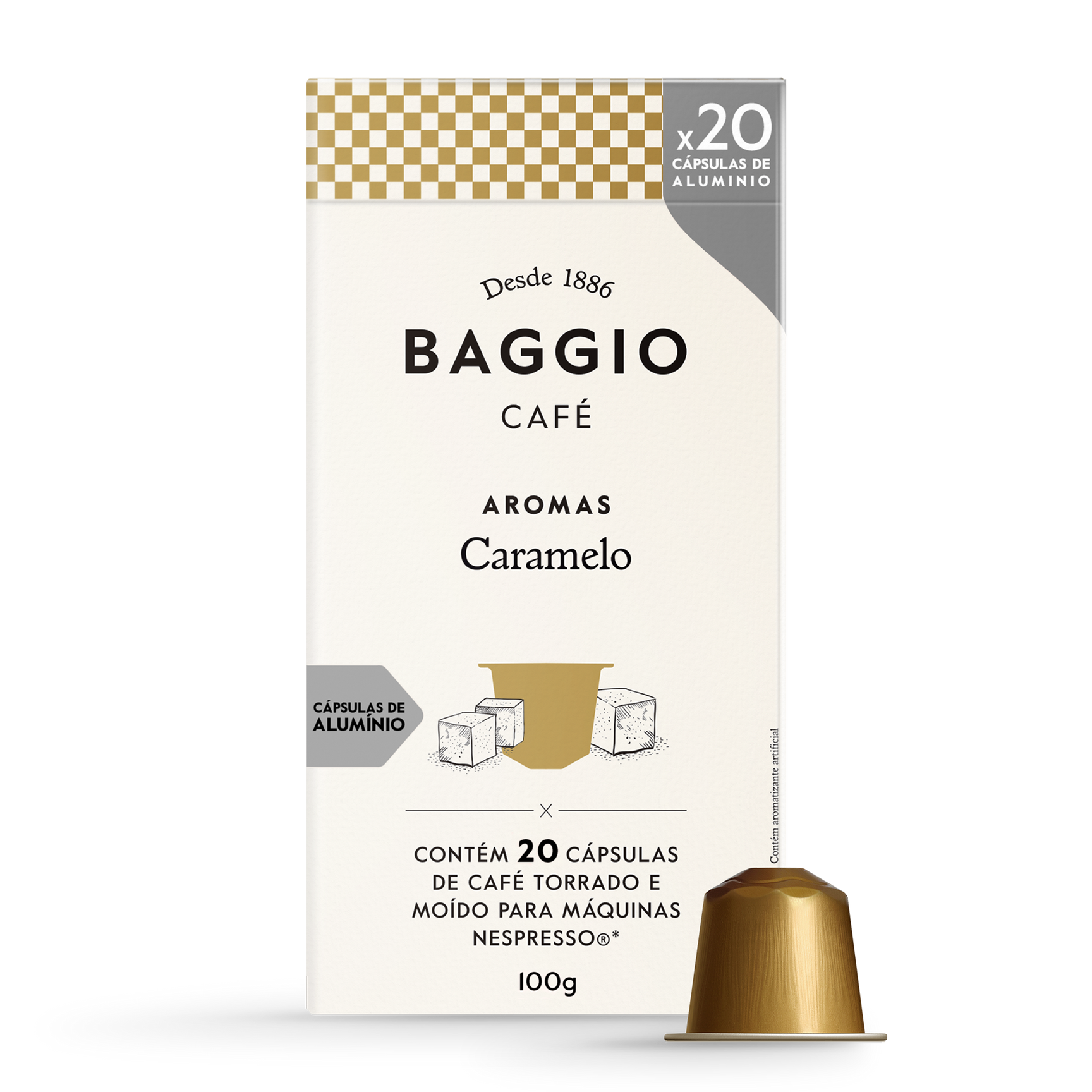 Cápsula de café Baggio Aromatizado Caramelo para Nespresso