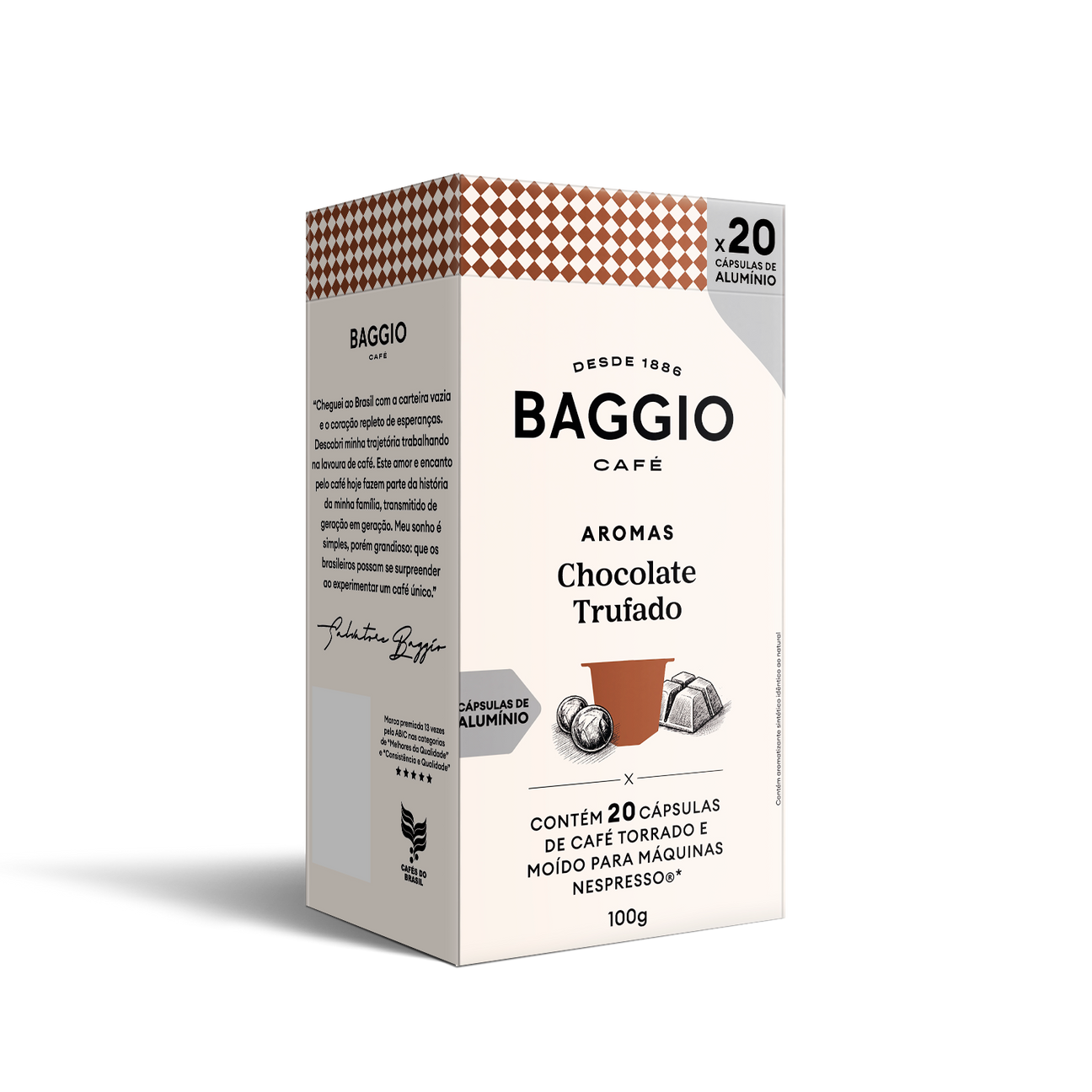 Baggio Aromas Chocolate Trufado - 20 Cápsulas p/ Nespresso* – Baggio Café